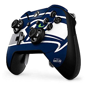Skinit Decal Gaming Skin compatible with Xbox One Elite Controller - Officially Licensed NFL Seattle Seahawks Large Logo Design