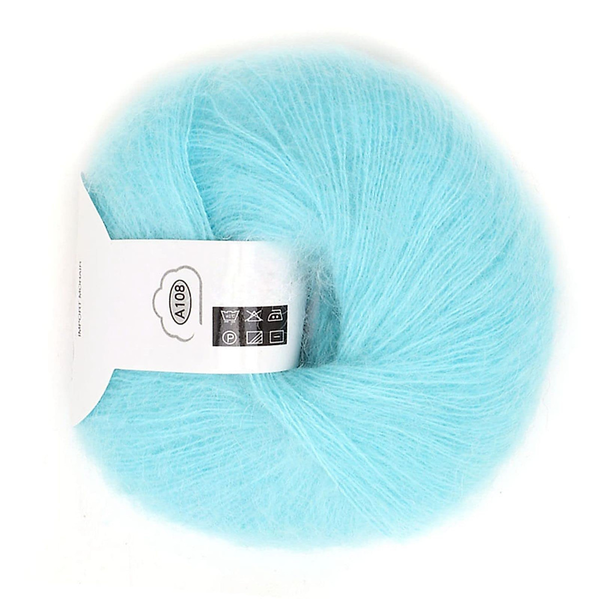 Wool Yarn, Soft Lightweight Knitting Yarn, Angora Mohair Hand Washable Crochet Yarn for Hand Knitting, Anti Pilling and Anti Shrinkage Yarn for Weave Scarve, Shawl, Sweater, Hat