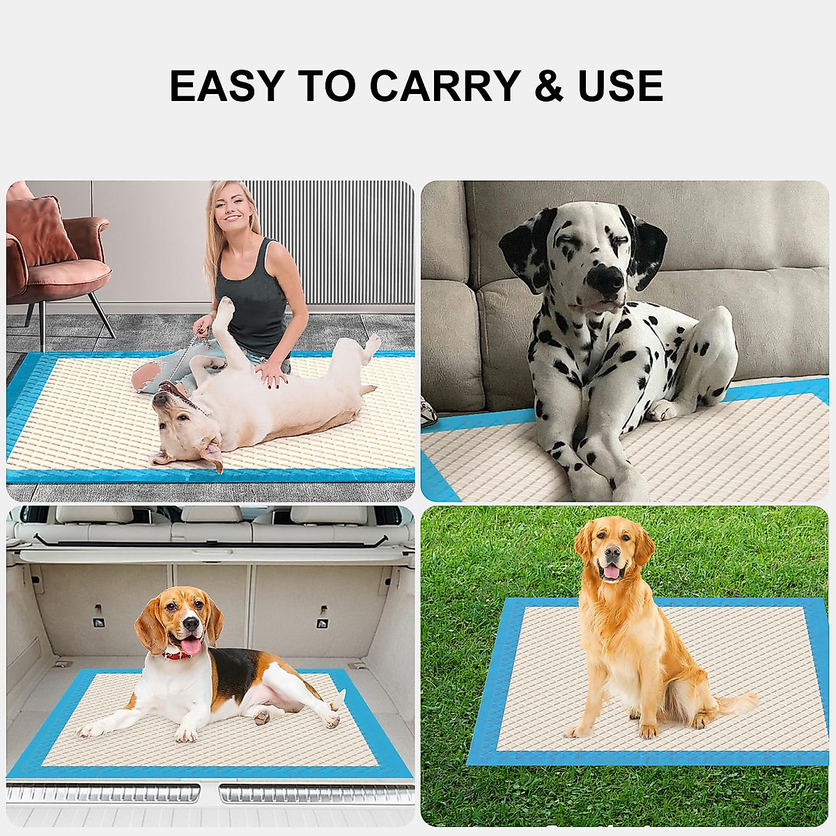 Gardner Pet Ultra Absorbent Thicker Dog Pee Pads Extra Large XL 28"x34" Leak-Proof Odor-Control Blue Puppy Training Pads Full Edge-Wrapping Pad for Dogs Dogs, Puppies, Doggie, Cats, Rabbits - 18 Ct