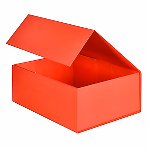 BEISHIDA Large Gift Box Gift Boxes with Lids for Presents Present Box Birthday Gift Boxes with Magnetic Closure Lid for Christmas, Wedding Gifts Valentine's, (Red, 11.2x8.8x4.4")