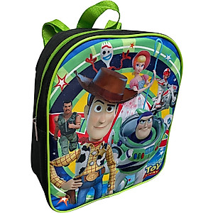 Ruz Toys Story Toddle Boy 12 Inch Mini Backpack (Black-Green)