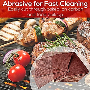 Avant Grub Pro-Grade Grill Screens 40 Pack. Scrub Away Burnt-On Grease & Carbon. Abrasive Mesh Resists Clogging & Wont Damage Cast Iron Cooktops, Restaurant Grills & Stainless Steel Flat Tops.