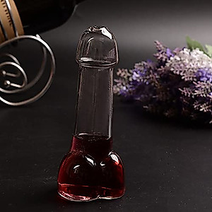 Romehaha Wine Glass Set of 4(150 ml), Sexy Funny Cup Cocktail Glasses,Creative High Boron Beer glass,Juice Drinking Cups for Bar Night Club Party KTV,Mini Mug Shot Glasses 2.4'' W X 5.9'' H