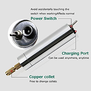 Electric Mini Drill Grinder, Mini Drill Set Grinder Kit, Adjustable Speed Polishing Engraving Grinding Pen Tool Kit, Low Noise, for Grinding, Polishing, Drilling