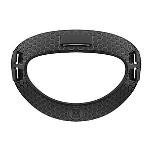 AMVR Head Strap Attachment for Oculus Quest 2, Soft TPU Elite Strap Back Pad VR Accessories Compatible with Meta Quest 2, Reduce Head Pressure to Enhance Comfort and Game Experience（ No Strap, Black）
