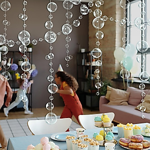 Cheerland 10 Strings Under The Sea White Bubble Garlands Little Mermaid Birthday Party Decorations Bubble Under Water Bday Hanging Streamer Beach Banner Underwater Backdrop Kids Ocean Party Supplies