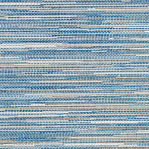 Couristan Monte Carlo Coastal Breeze Ocean Blue- Champagne Indoor/Outdoor Area Rug, 5'10" x 9'2"