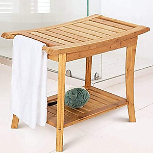 DOUBA Bathroom Shelf Multi-Function Bench Shower Seat Bench Bathroom Spa Bath Storage Storage Stool
