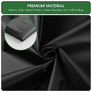 Guisong Curved Patio Furniture Cover for Outdoor Sectional Sofa, Waterproof Curved Outdoor Furniture Cover, Heavy Duty Patio Sectional Couch/Sofa Cover-122" L(Back)/84" L(Front) x 37" D x 38" H