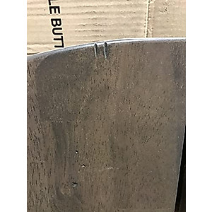 Iconic Furniture Bella Base Dining, 45" x45" x 63" Antiqued Grey, Black Stone Round Table