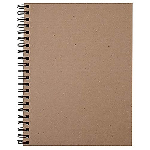 UCreate Create Your Own Cover Sketch Diary, Nat. Chip Cvr., 11" x 8-1/2", 50 Sheets