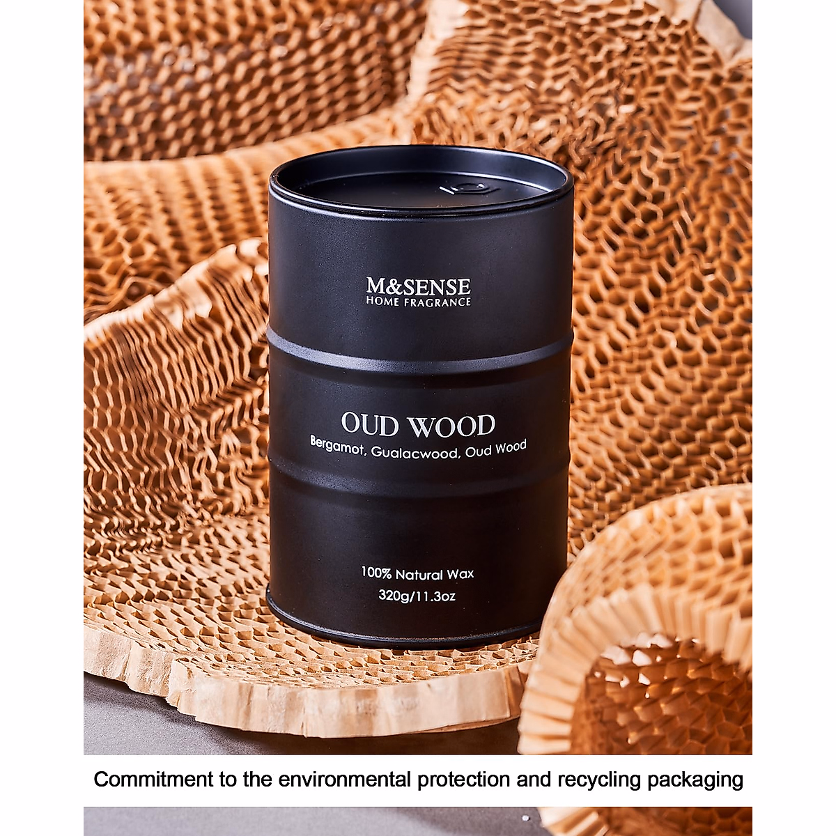 M&SENSE Wild Rose Natural Scented Candle, 70 Hours Long Lasting Soy Candles 11.3oz, Stress Relief Aromatherapy Candles for Women, Romantic Candle Gifts Valentines Day Gifts for Her