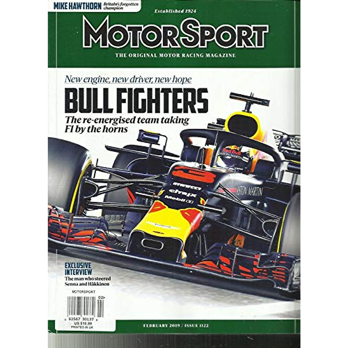 MOTORSPORT MAGAZINE, BULL FIGHTERS FEBRUARY, 2019 ISSUE, 1122 VOL. 95 NO.2