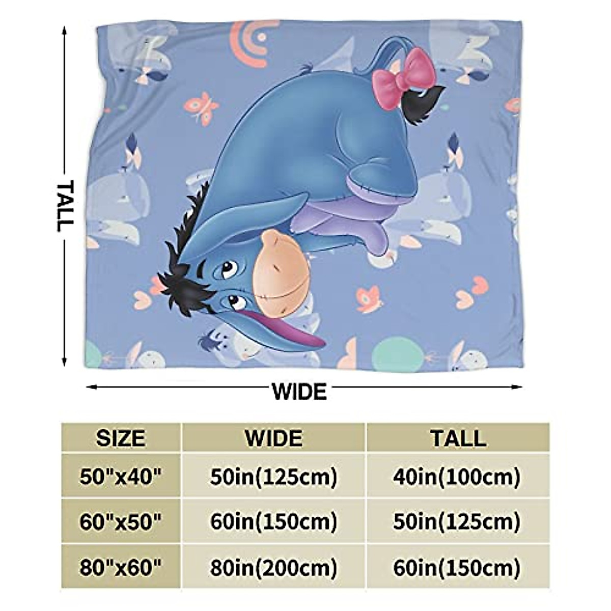 DaihAnle Soft and Warm Throw Blanket Ultra-Soft Micro Blanket Plush Bed Couch 50"x40"