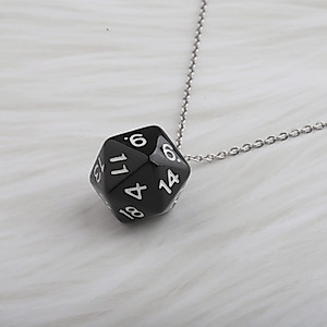 ENSIANTH Dungeon Master Gift DND Player Gift DND Inspiration Necklace Dungeons Lover Gift D&D Players Gift Gamer Gift (Dungeon ne)