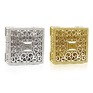 Warmtree 12 Pcs Candy Boxes Plastic Wedding Favor Boxes Candy Jars Candy Storage Boxes Gift Boxes for Wedding Baby Shower Christmas Birthday Party Decorating Ornament Container (Gold)