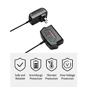 AVID POWER 20V Max Lithium Ion Battery Charger, Compatible with Avid Power 20V Batteries, Not Compatible with Avid Power Impact Wrench-ACIW326