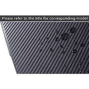 Puccy 2 Pack Back Protector Film, compatible with Dell Alienware Area-51m R1 2019 17.3" Black Carbon TPU Guard Cover （ Not Tempered Glass/Not Front Screen Protectors）