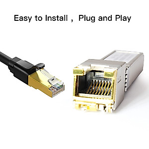 4PCS 1000BASE-T Gigabit SFP to RJ45 Copper Ethernet Modular Transceiver for Cisco,Meraki,Ubiquiti,D/TP Link,Supermicro,Netgear,Broadcom, 1.25G SFP-T CAT5E/CAT6 up to 100m Mikrotik S-RJ01