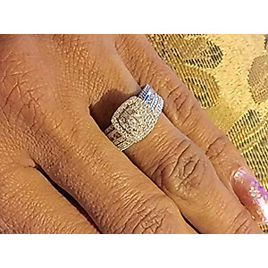 Molioaki 1 Carat (ctw) moissanite engagement rings for women 10K gold moissanite rings personalized rings -YY