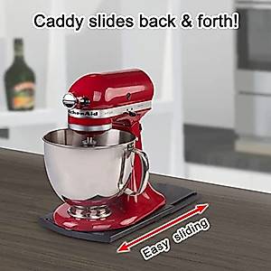 Kitchen Caddy Sliding Tray, Zero Zoo Kitchen Hacks Coffee Slider, Compatible With Coffee Maker, Kitchen Aid Mixer, Blenders and Air Fryer, Appliances Sliders for Coutertop with Rolling Wheels (3 Pack)