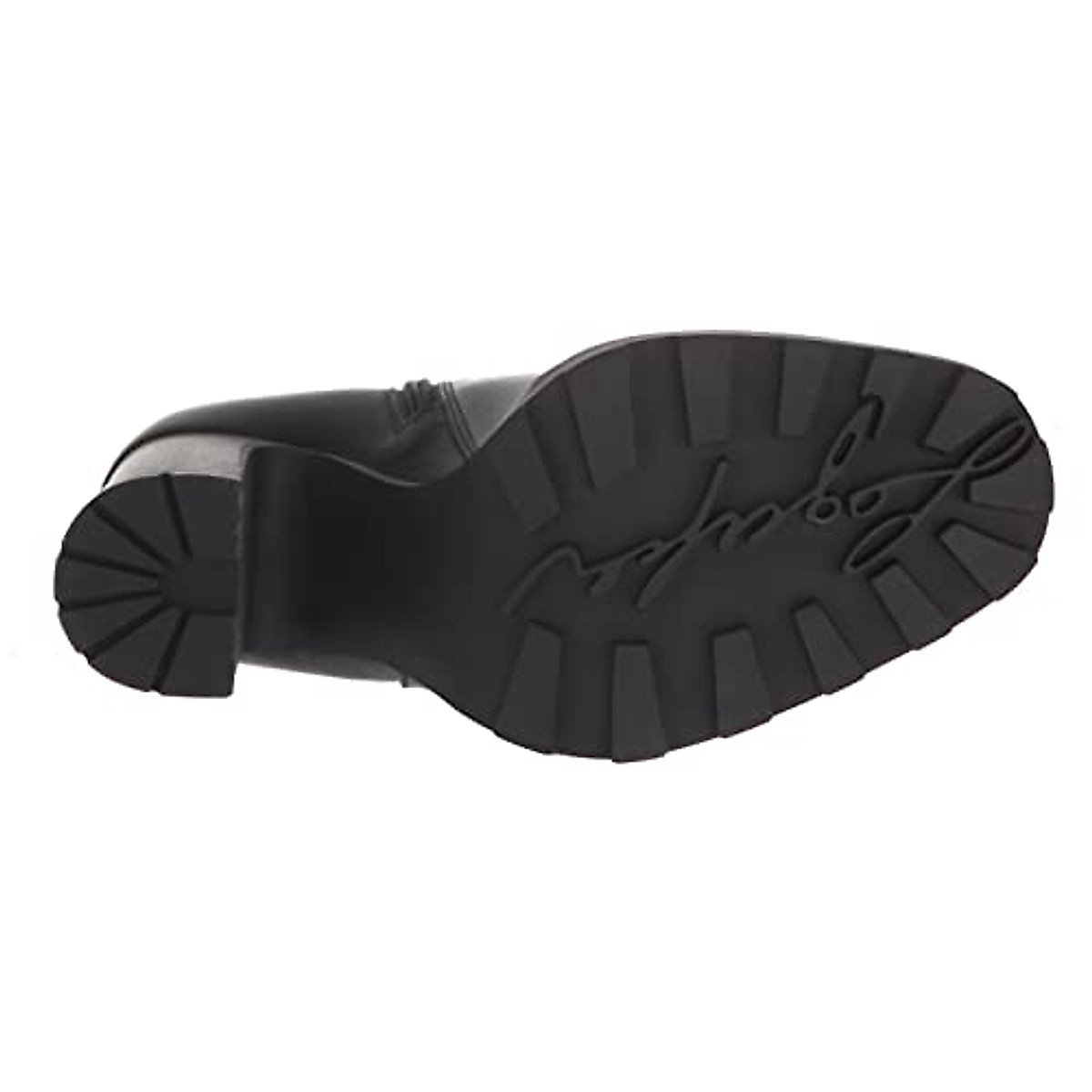 KARL LAGERFELD PARIS Women's Peppy Lug-Sole Zip-up Fashion Boot, Black, 10