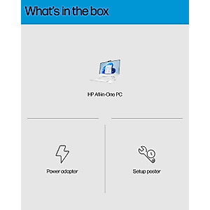 HP All-in-One Bundle PC, AMD Ryzen Processor, Radeon Graphics, 8 GB RAM, 512 GB SSD, FHD IPS Touchscreen Display, Windows 11 Home OS, Dual Computer Speakers, Wi-Fi & Bluetooth (24-cb1140, 2022)