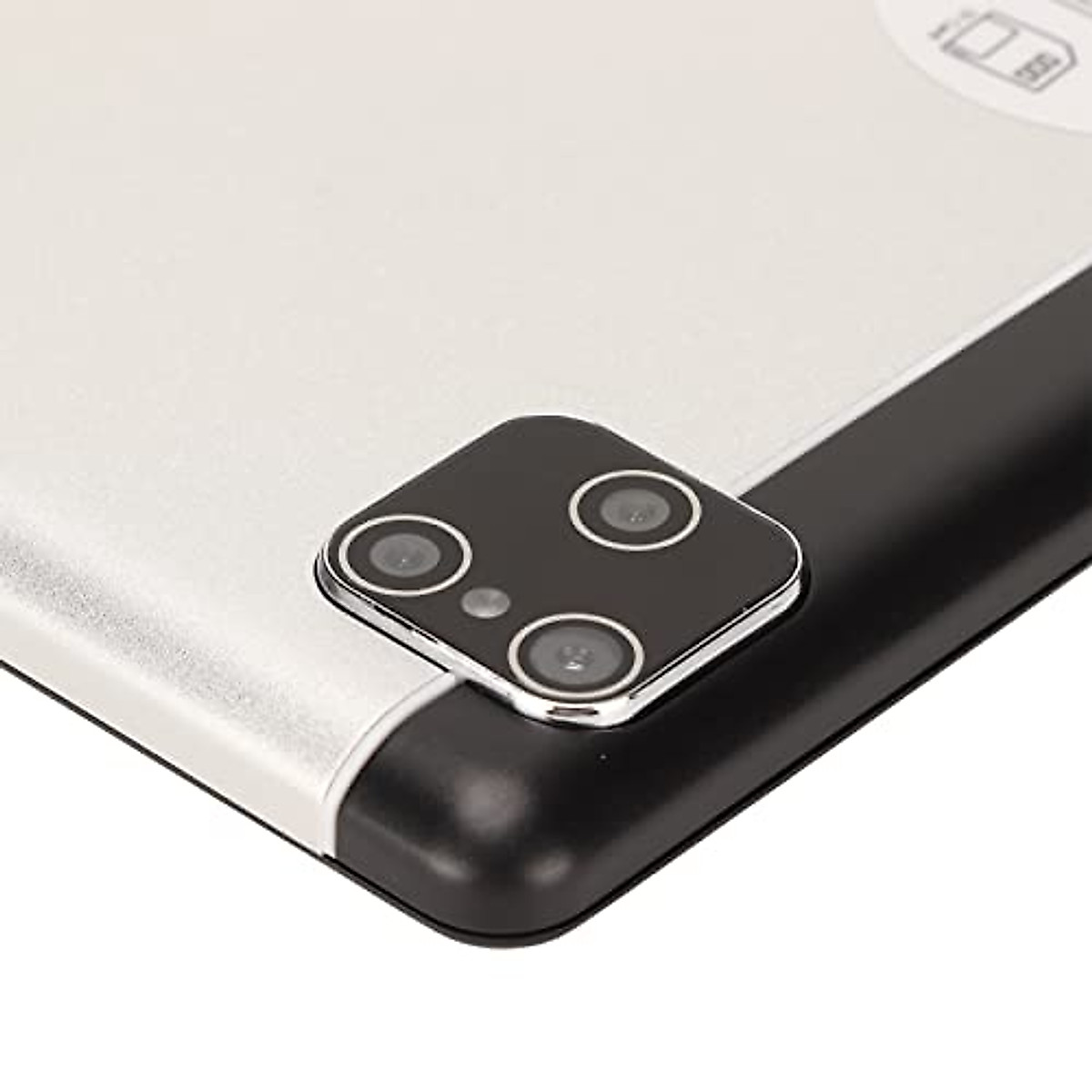 Kufoo Calling Tablet, Dual Card Dual Standby 8in HD Tablet 100-240V 8 Inch IPS LCD Three Card Slot Design MTK6592 CPU for Home for Office (US Plug)