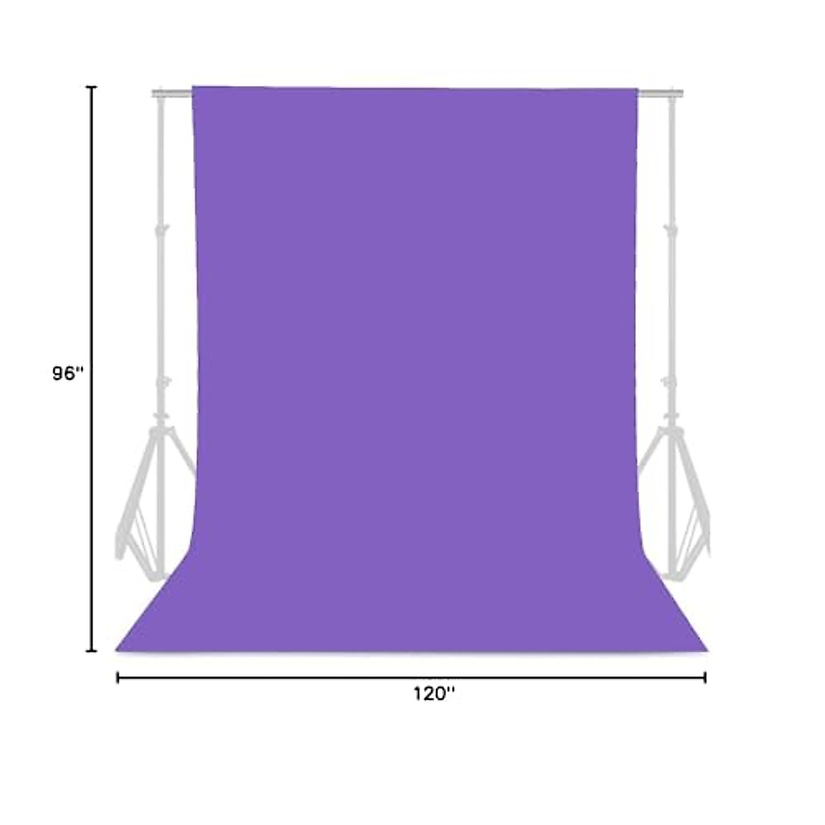 GFCC Purple Backdrop - 8FTX10FT Purple Photo Backdrop for Photoshoot Background for Photography Screen Video Recording Picture Background