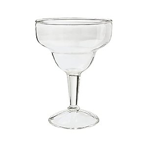 G.E.T. SW-1415-1-SAN-CL-EC Heavy-Duty Shatterproof Plastic Jumbo Margarita Glasses, BPA Free, 36 Ounce