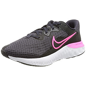 Nike Women Running Shoe, Black Pink, 8.5 US