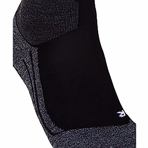 FALKE Women's SK5 Expert Ski Socks, Knee High, Ultra Light Cushion, Winter Athletic Sock, Breathable Quick Dry, Silk, Black (Black-Mix 3010), 9.5-10.5, 1 Pair