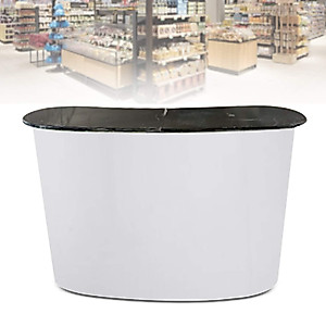 Futchoy Portable Trade Show Counter Table Pop Up Trade Show Display Speech Stand Black,Pop Up Trade Show Exhibition Reception Desk Trade Show Display Counter (Large)