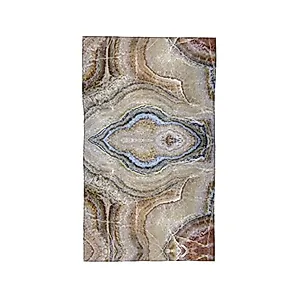 AKAUTOSM Microfiber Face Wash Cloth, Washcloth Towel for Bathroom/Spa/Gym, Highly Absorbent/Soft (Onyx Stone Pale Blue 27.5*16inch)