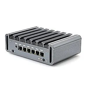 Firewall Hardware, OPNsense, VPN, Network Security Appliance, Router PC, Intel Core I5 8250U, RS36, AES-NI/6 x I211 Gigabit Nics/4USB3.0/COM/HDMI/Fanless, (16G DDR4 RAM/512G SSD)