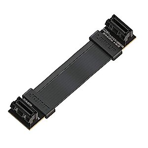 LINKUP - Flexible SLI Bridge GPU Cable Extreme High-Speed Technology Premium Shielding 85 ohm Design for NVIDIA GPUs Graphic Cards┃NOT Compatible with AMD or RTX 2000/3000 GPU - [6 cm]