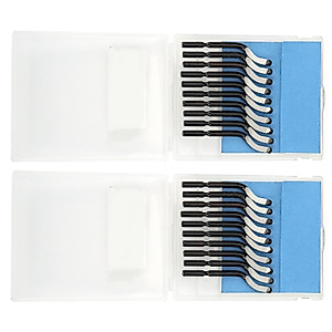 20Pcs BS1010 Deburring Blades Trimming Knife Blade Burr Trimming Scrapers Trimming Knife Blade Replacement Cutter Head for Wood Plastic