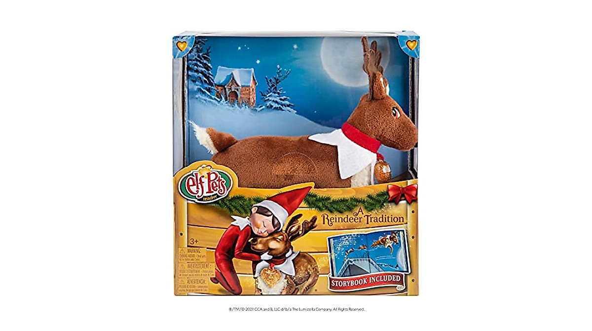 Elf Pets A Reindeer Tradition - Spread Christmas Cheer