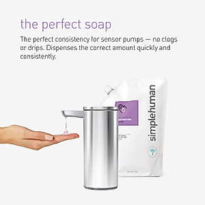 simplehuman Moisturizing Liquid Hand Soap Refill Pouch, 34 Fl Oz (Pack of 1), Cucumber