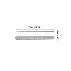 uxcell Eyebrow Razor Blade Trimmer Stainless Steel Eyebrow Shaver Blade for Makeup 50pcs