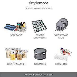 SIMPLEMADE Drink Container for Refrigerator, Can Dispenser Rack, Clear Pop Holder for Refrigerator and Freezer, Multipurpose Pop Can Organizer for Kitchen, Office, Bathroom