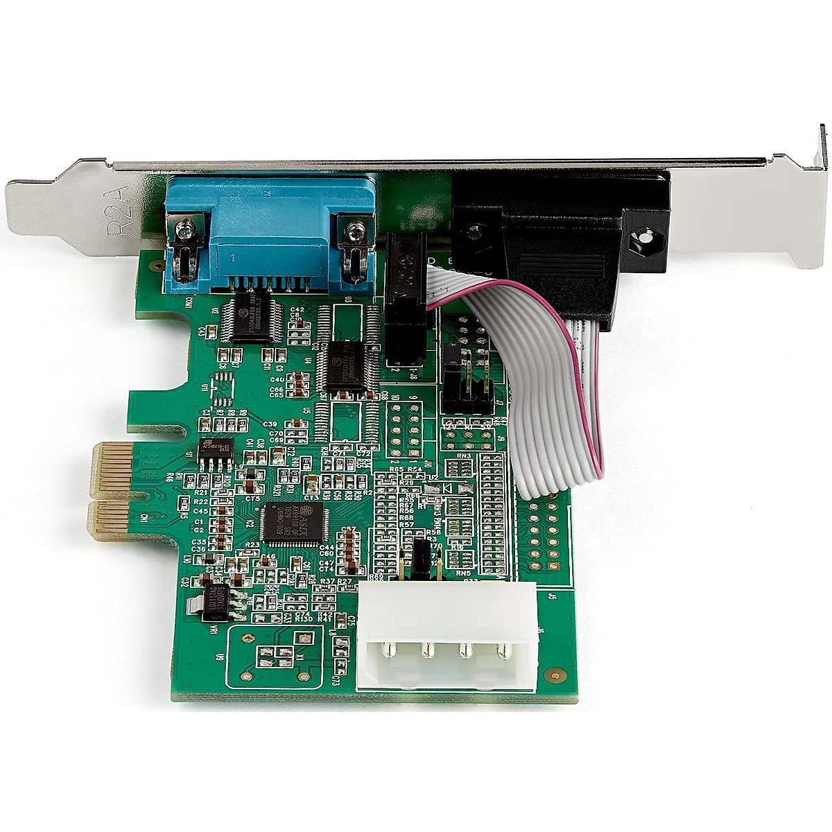 StarTech.com 2-port PCI Express RS232 Serial Adapter Card - PCIe RS232 Serial Host Controller Card - PCIe to Dual Serial DB9 Card - 16950 UART - Expansion Card - Windows & Linux , TAA (PEX2S953)