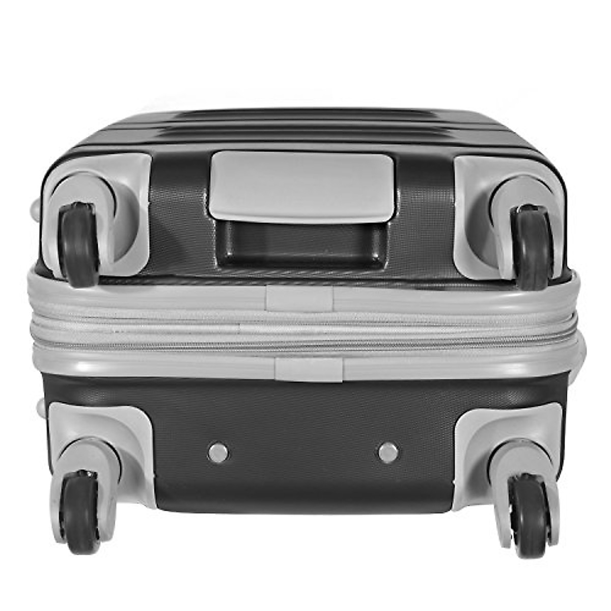 Olympia Denmark 21 Inch Expandable Carry On 4 Wheel Spinner Multiple Grip Luggage Suitcase with Aluminum Locking System and Interior Divider, Laptop compartment, Black