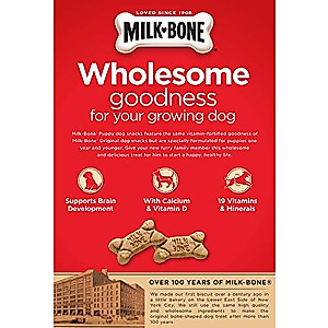 Milk-Bone Original Dog Treats Biscuits for Puppies, 16 Ounces (Pack of 6)