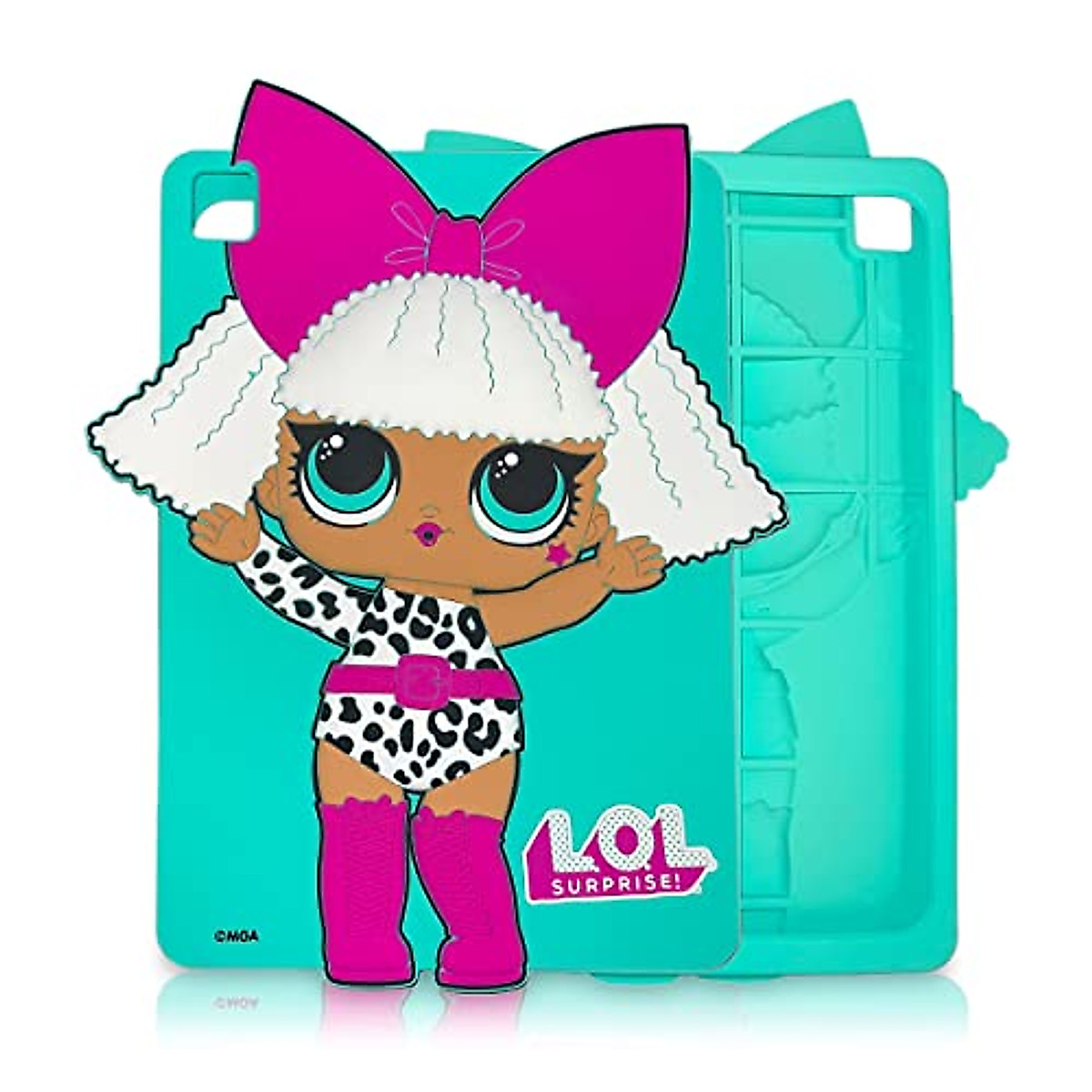 L.O.L. Surprise! iPad Silicone Back Case Cover, Anti Slip Rubber Protective Skin Soft Bumper for Kids iPad 9th (2021)/8th (2020)/7th (2019) Gen (Diva)