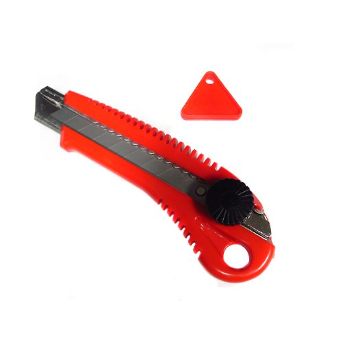 SDI-5421 Snap-off Utility Knife with 12 Set of Sk2+cr Blades, 18mm Heavy Duty Cutter