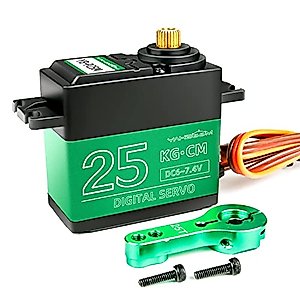 Yahboom Digital Servo 25KG Full Metal Gear High Torque Servo Motor for RC Model DIY Waterproof Control Angle 180° DS3218MG (25kg servo)