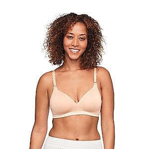 Warner's Women's Blissful Benefits Super Soft Wireless Lightly Lined Comfort Bra RM1691W, Butterscotch, 34B
