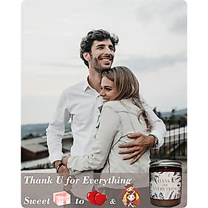 Scented Candle, Gift for Girlfriend, Women, Thank U for Everything, Thanksgiving for Mom, Bluebell Scent Aromatherapy Candle, Her, Wife, Women, Mother Birthday Gift Idea, 7oz