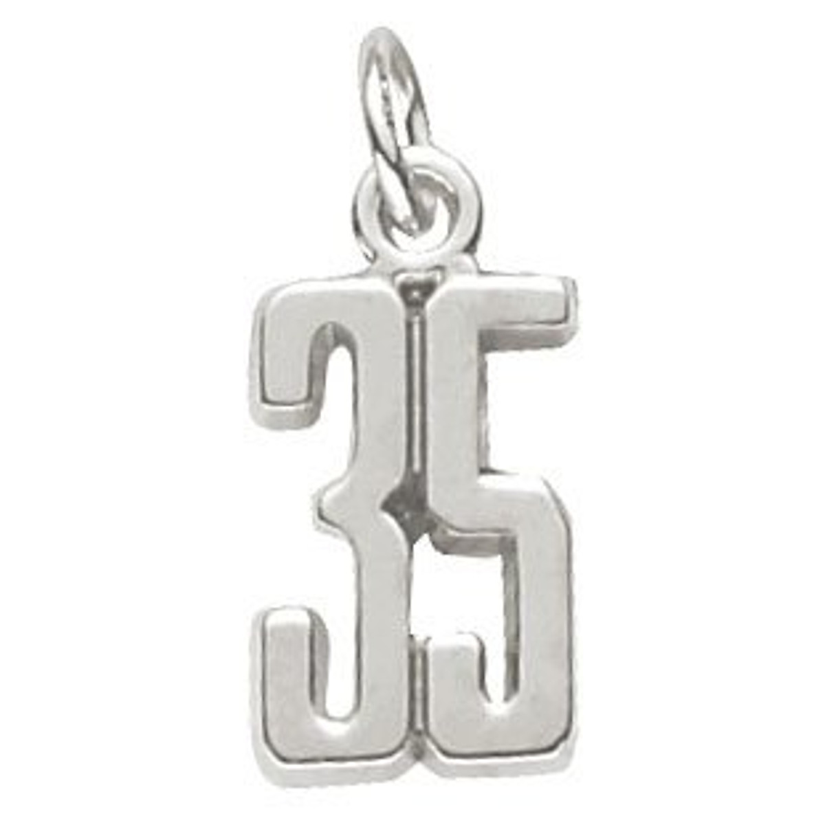 Rembrandt Charms Number 35 Charm, Sterling Silver